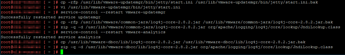 VMware vCenter 7 - Log4j Manual Workaround - Next Level SDDC VMware vCenter 7 - Log4j Manual Workaround - Next Level SDDC