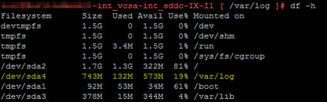 HCX 4.4.0 - /var/log full - Next Level SDDC
